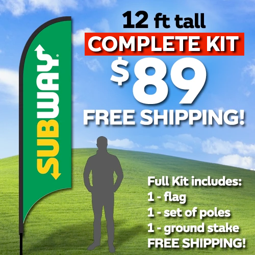 12ft Flag Kit - Logo Green – PACprints