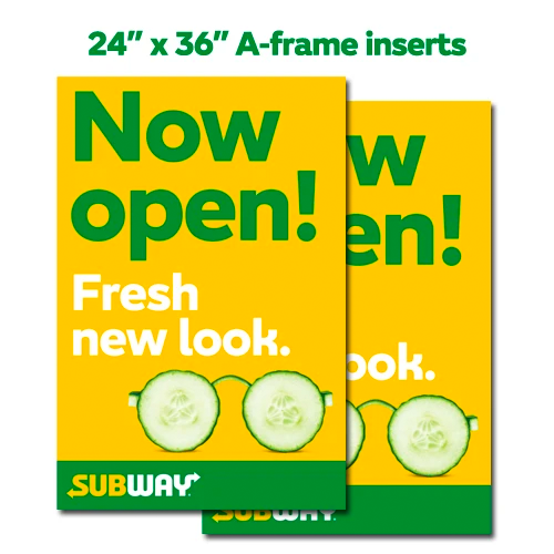 Now Open FNL A-Frame/Inserts – PACprints