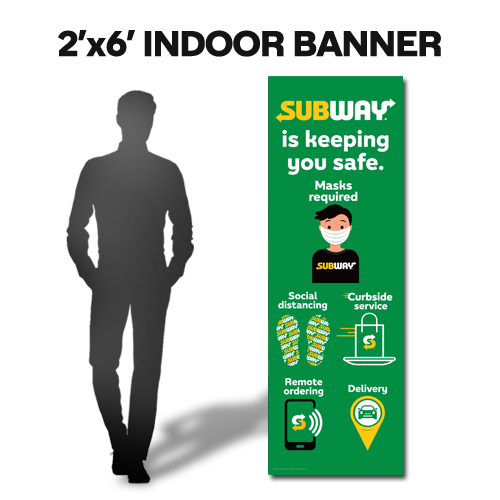 Subway Safe Vertical Banner (2'x6') – PACprints